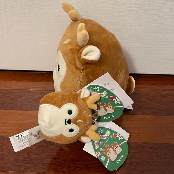 Squishmallows | Toys | Dawn The Fawn Deer 8 And 35 Clip Mallows And Minis Squishmallows | Poshmark
